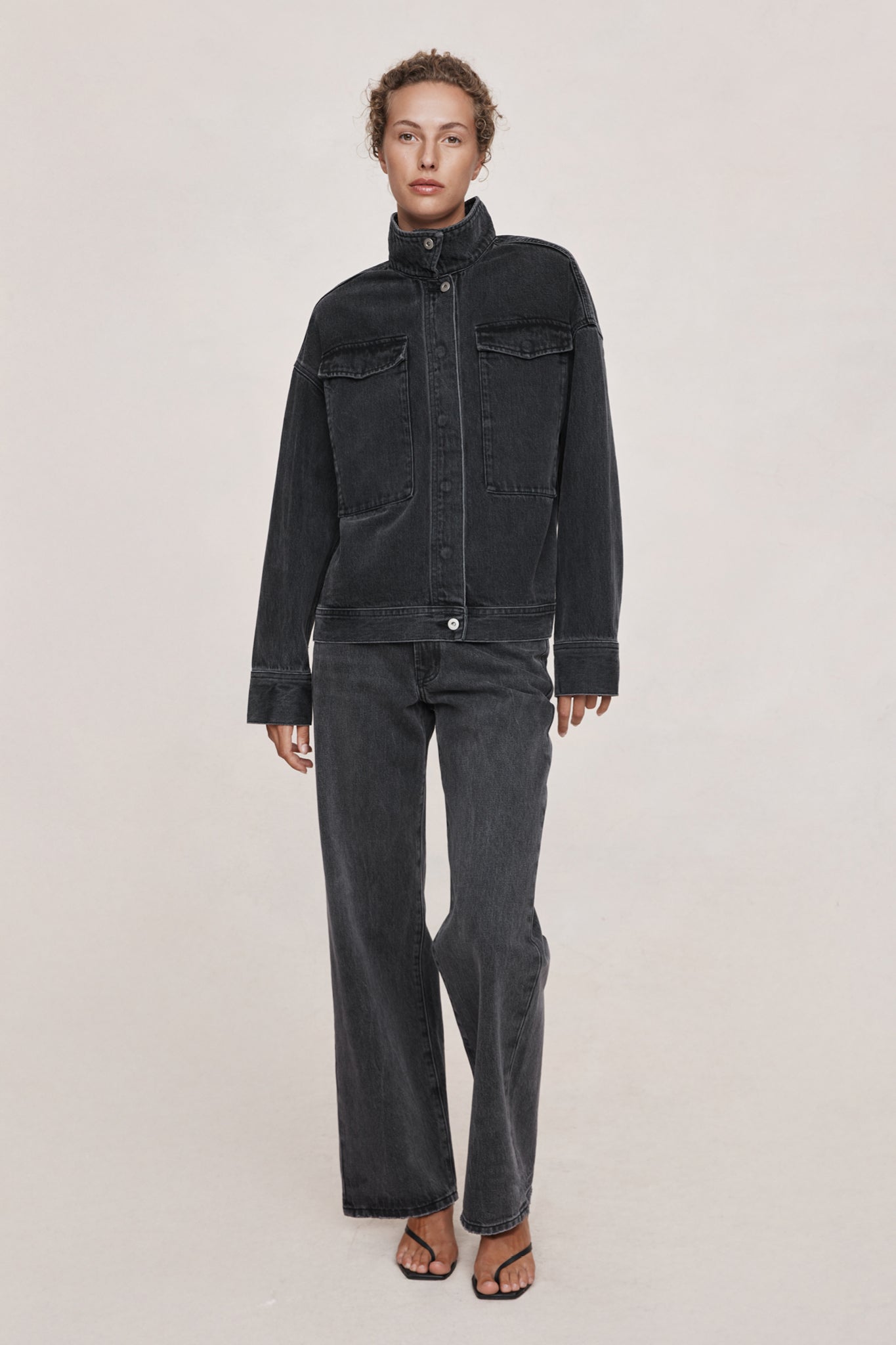 FARRIN JACKET - FADED BLACK | Marle